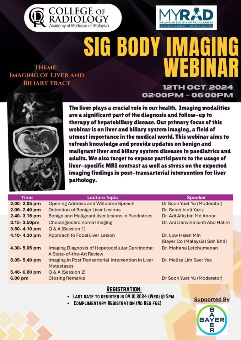 SIG BODY IMAGING WEBINAR – College Of Radiology
